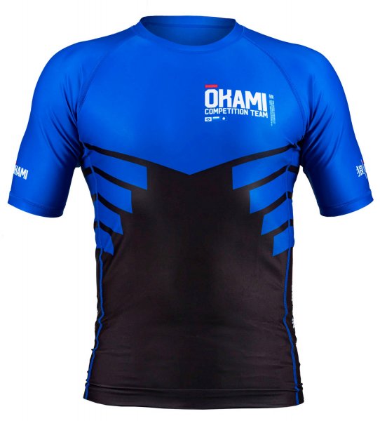 Okami comp ranked rashguard - blue - MMATeam.gr